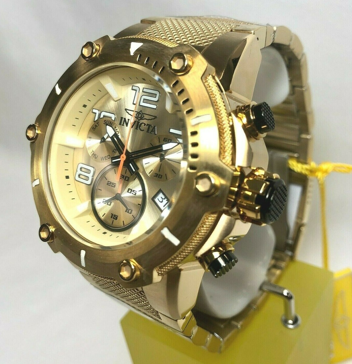 INVICTA 19529 52mm Goldtone Speedway Quartz Chrono. Viper INVICTA 19529 52mm Goldtone Speedway Quartz Chrono. Viper