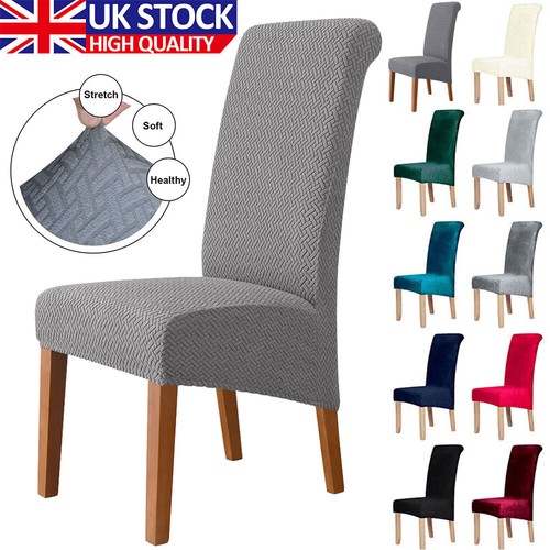 Large Size Stretch Dining Chair Covers Seat Chair Cover Removable Slip ...