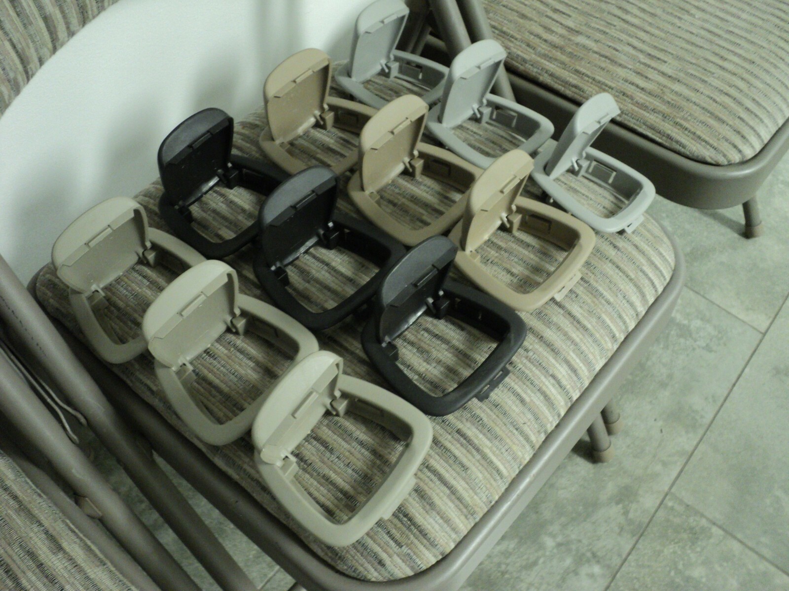 Set of (3) Ford Child Restraint TETHER Anchor Cover Rear Shelf Seat ...