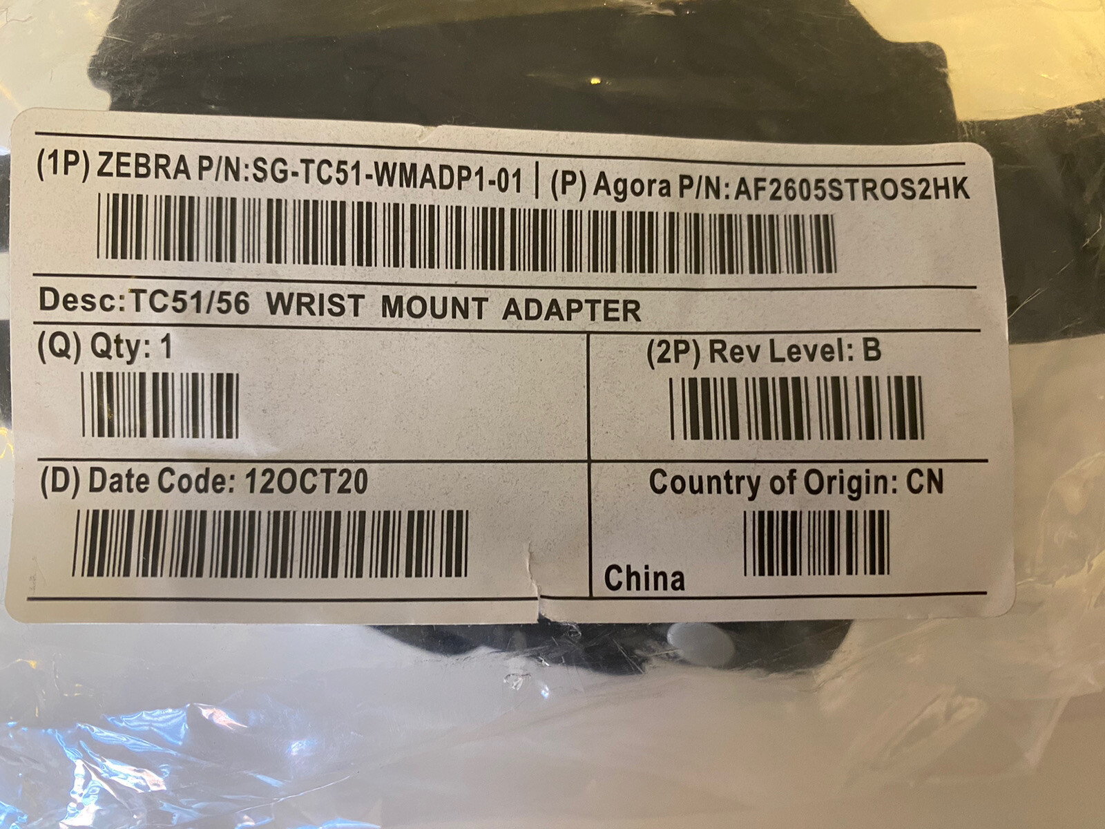 Zebra SG-NGTC5-WMADP1-01 Arm Mount TC53 TC58 Wrist Mount Adapter ...