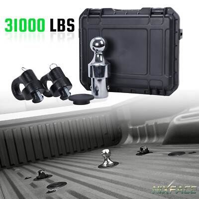 60692 Puck System Gooseneck Ball 31000lbs for Chevy/Ford/GMC/Nissan ...