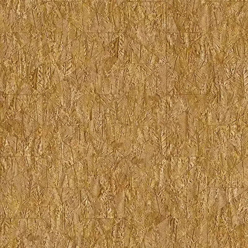 Extra Long QUADRUPLE Roll Gold Leaf Vinyl Wallpaper 3D (covers 177 Sq ...