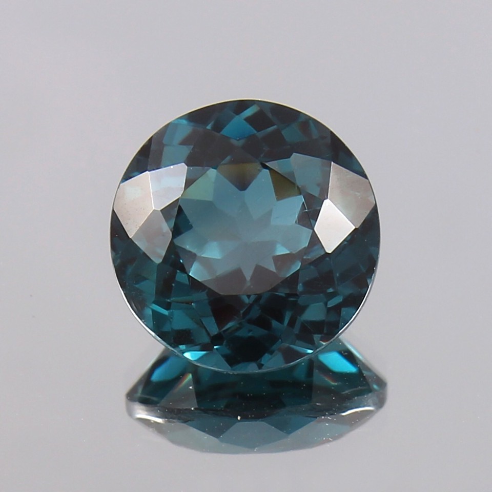 AAA Natural Indicolite Blue Green Tourmaline Round Cut Loose Gemstone ...