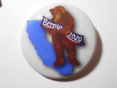 2-1/4" 2020 Bernie Sanders for President - Bernie Bear and map of ...