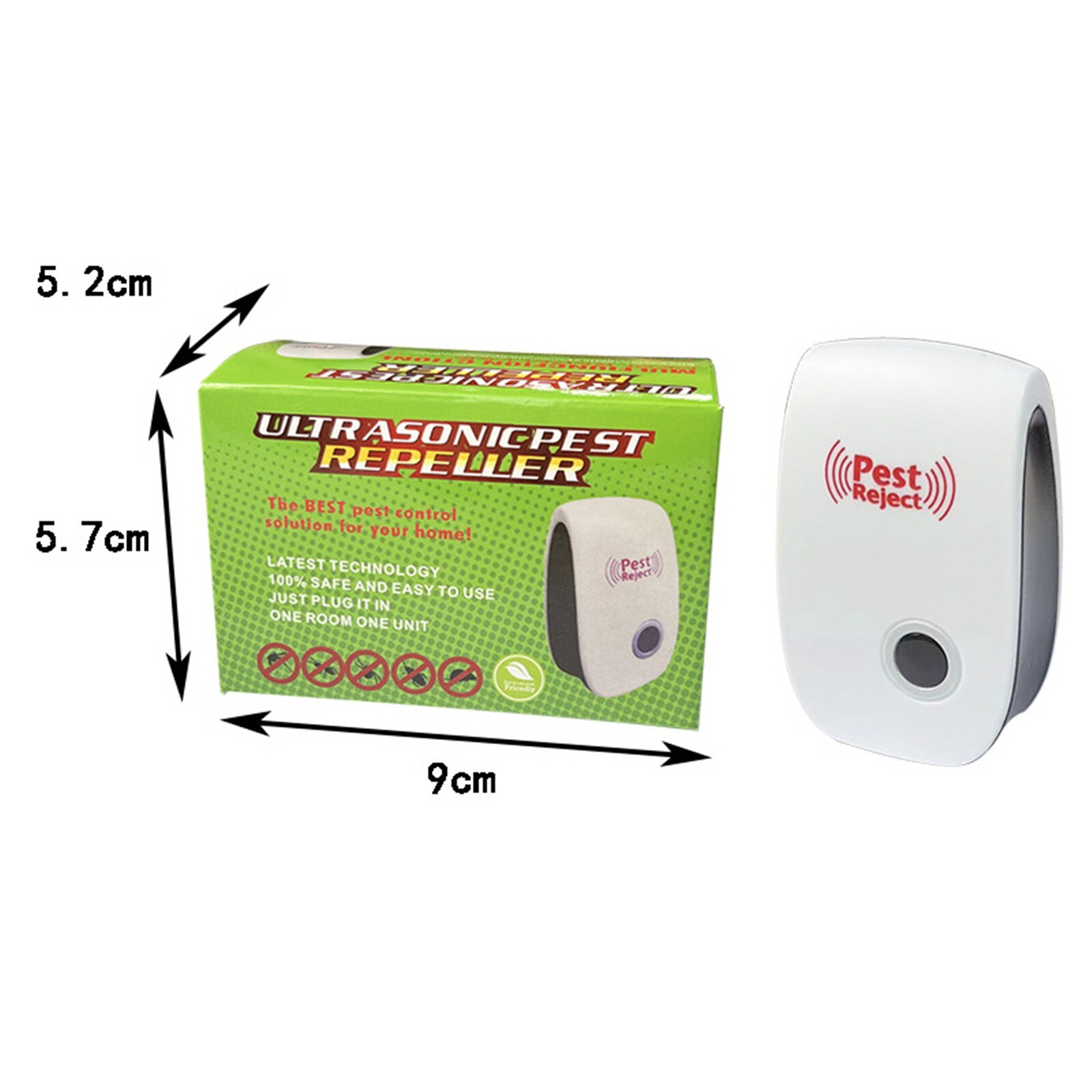 6pcs Pest Repeller Reject Ultrasonic Electronic Mouse Mosquito Insect ...