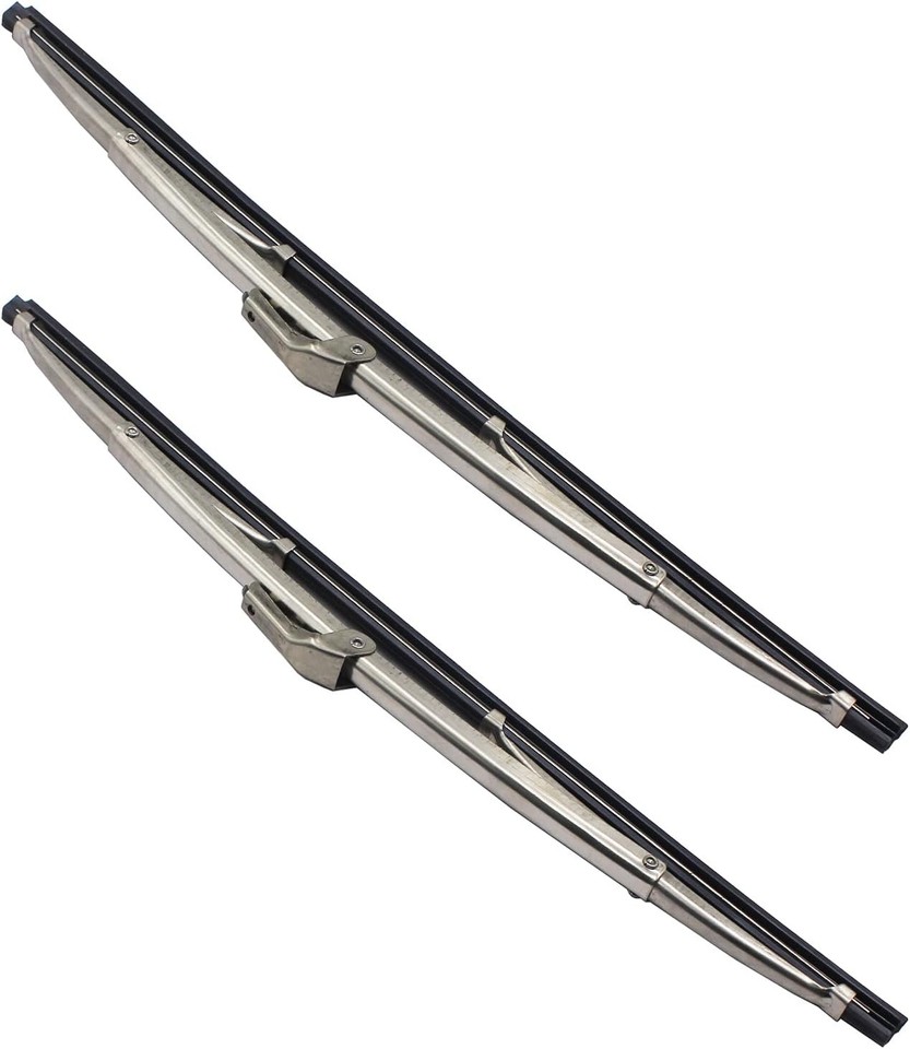 Windshield Wipers - Front 12" Stainless Steel Wiper Blades... | eBay