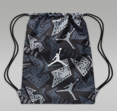 Nike Air Jordan Jumpman Gym-sack Drawstring Bag Black Gray 9A0745 KG5 ...