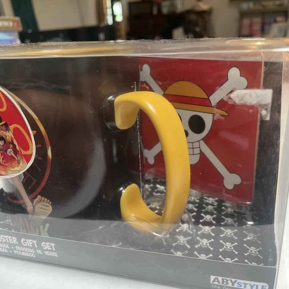 One Piece Luffy Flame and Sabo Red Hawk and Sabo Magic Mug and Coaster ...