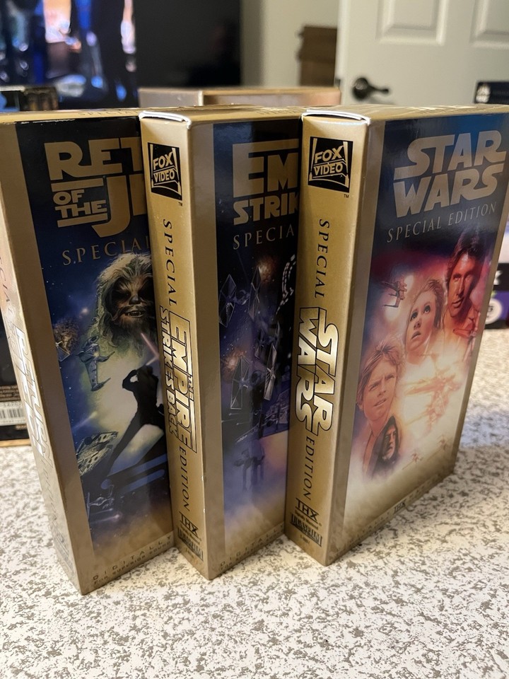Star Wars VHS Lot Original Trilogy Episode 1 Collectors Edition 7 Tapes ...