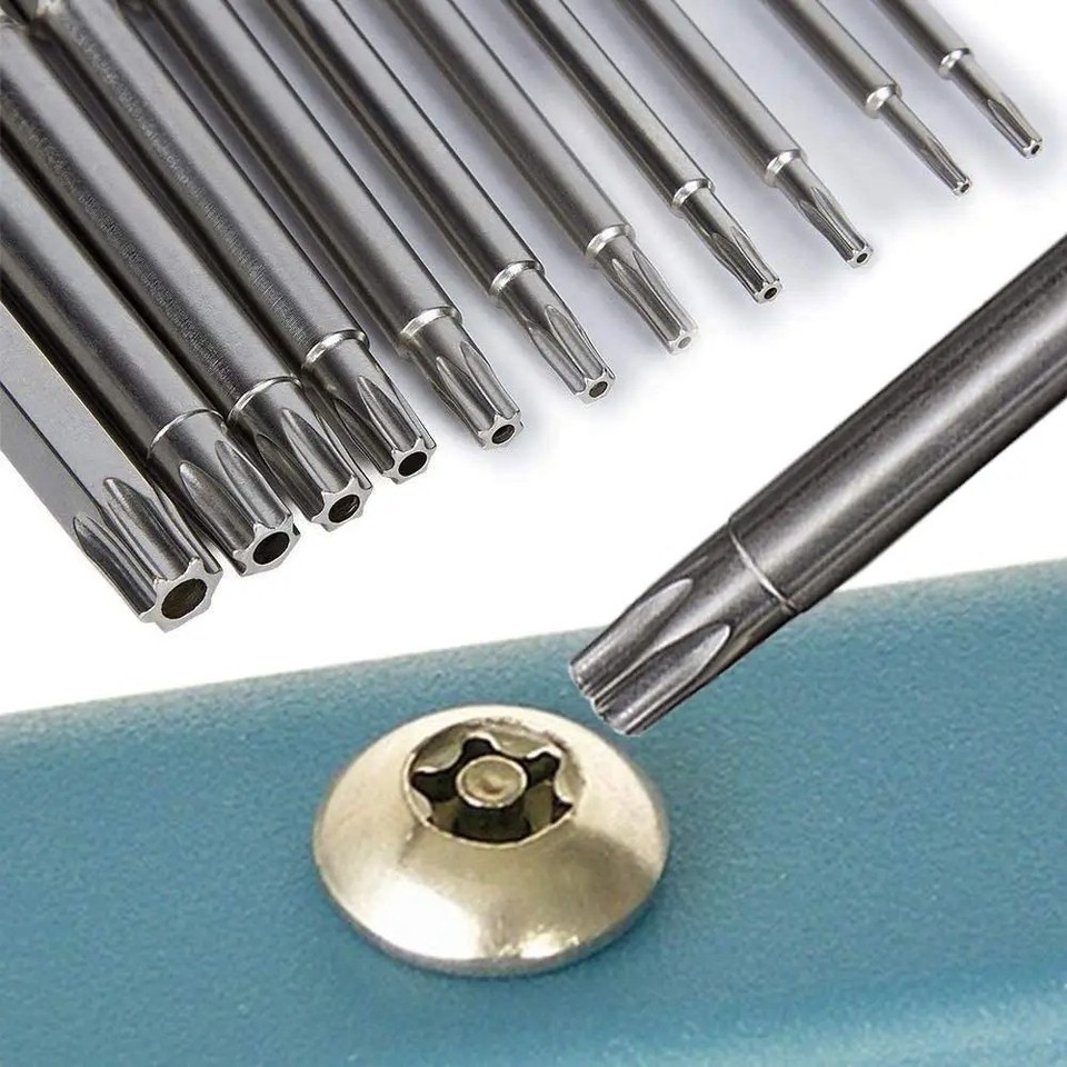 11Pcs Reach Torx Star Hex Security Bit Set Tamper Proof Screwdriver ...