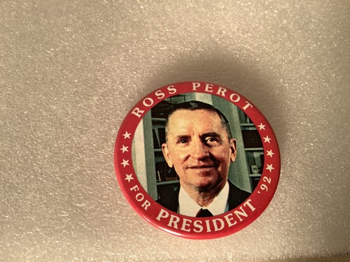Ross Perot For President ‘92 Button Pin Pinback Political Pre-owned | eBay