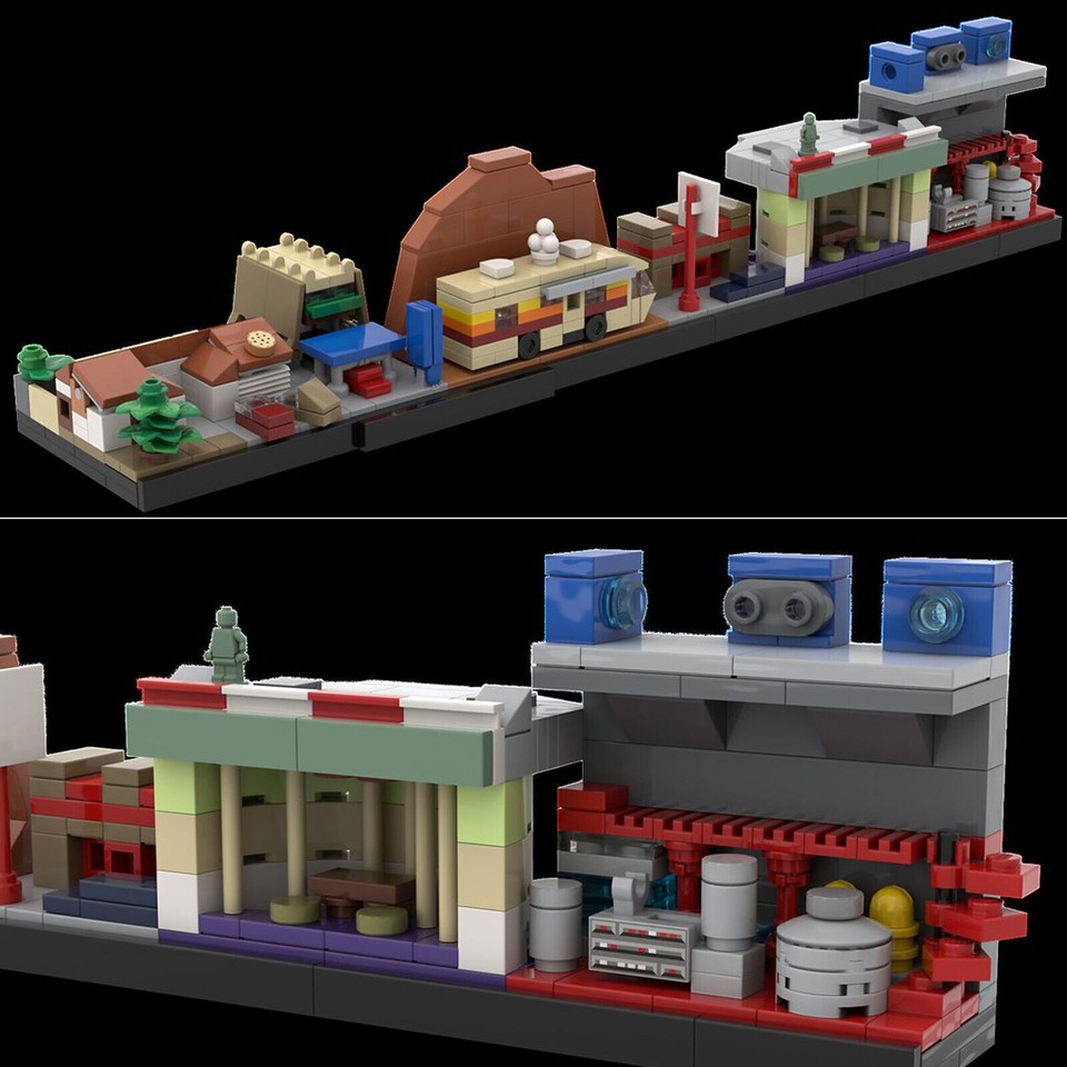 Skyline Model Building Blocks Set for Breaking Bad City Street MOC ...