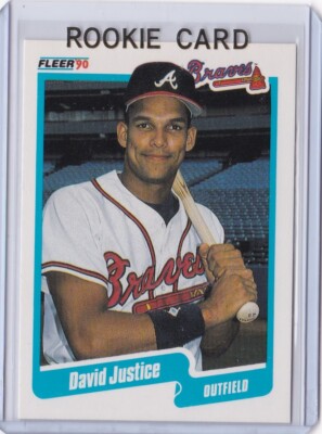 1990 Fleer Dave Justice Rookie Card RC #586 Mint | eBay