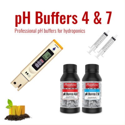 Flairform PH Buff 4 & 7 PH Meter Calibration Solution KIT with PH Meter | eBay Australia