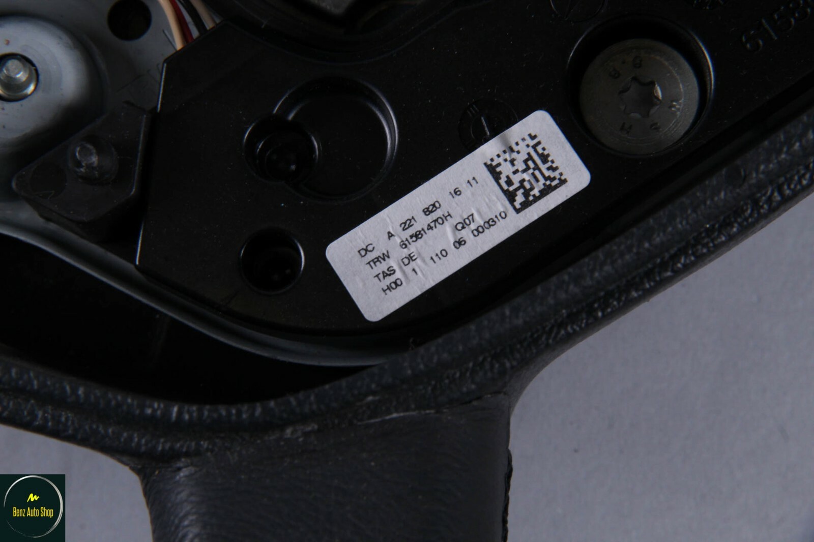 07-10 Mercedes W221 S550 CL550 Steering Wheel Black Leather 2218201611 ...