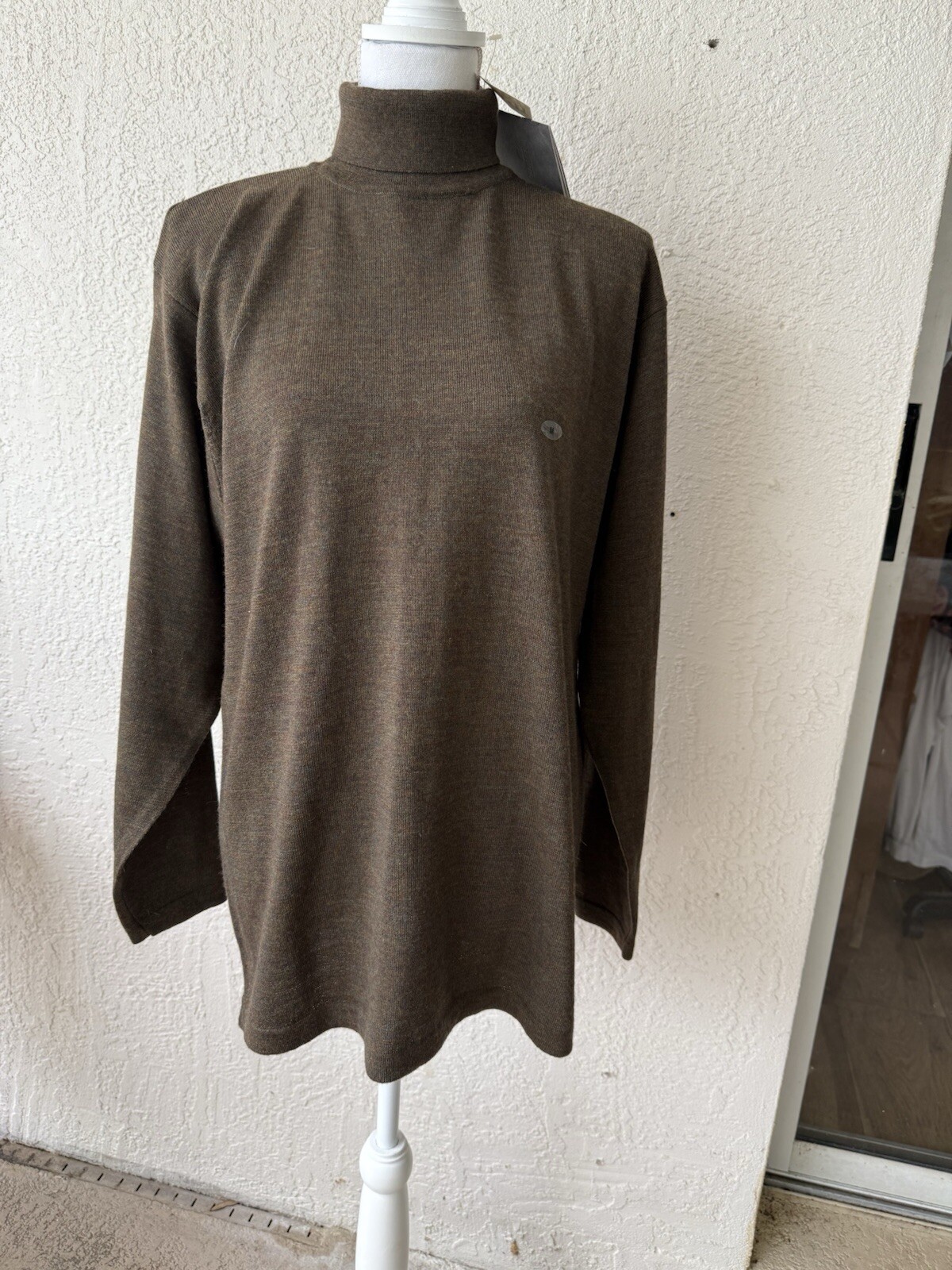 Le Collezioni Structure Sweater 100% Merino Wool Turt… - Gem