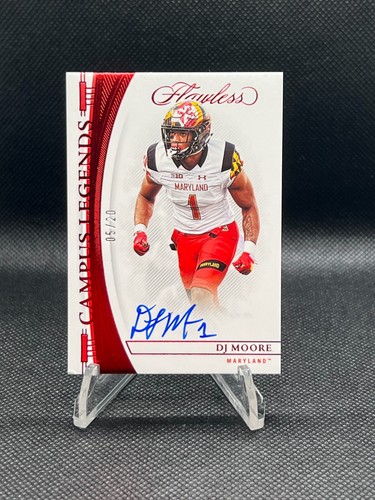 DJ Moore 2023 Flawless Collegiate Campus Legends On-Card AUTOGRAPH #CLS ...