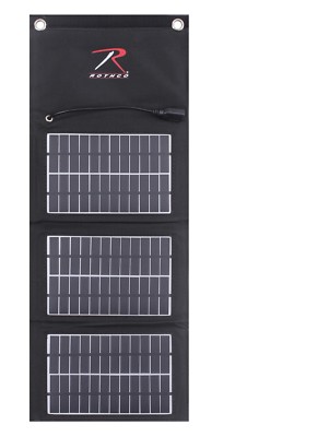 MOLLE Solar Panel USB Charger With Power Bank Camping SHTF Rothco 2117 ...