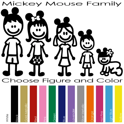 Mickey Mouse Family Decal