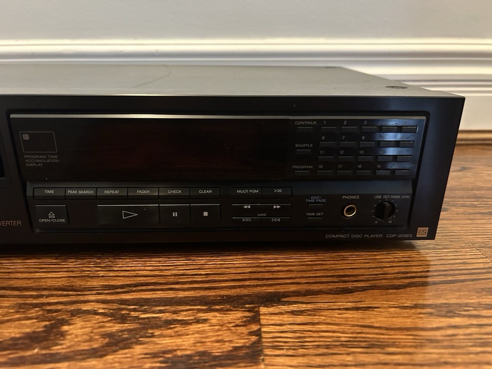 SONY CDP-209ES Compact Disc CD Player High Density Linear Converter ...