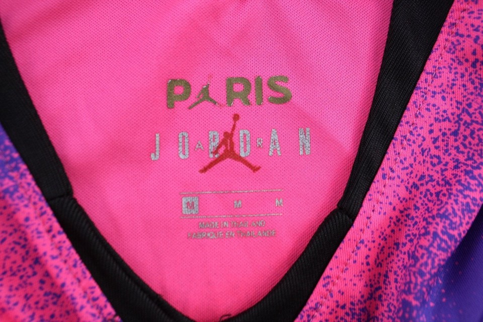 Jordan Embroidered Logo Paris Saint-German Pink & Purple Soccer Jersey ...