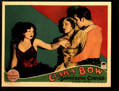 Dangerous Curves 11"x14" Lobby Card Clara Bow Richard Arlen Drama | eBay