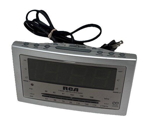RCA RP3703A Multi-function Dual Wake Alarm Clock AM/FM Radio | eBay
