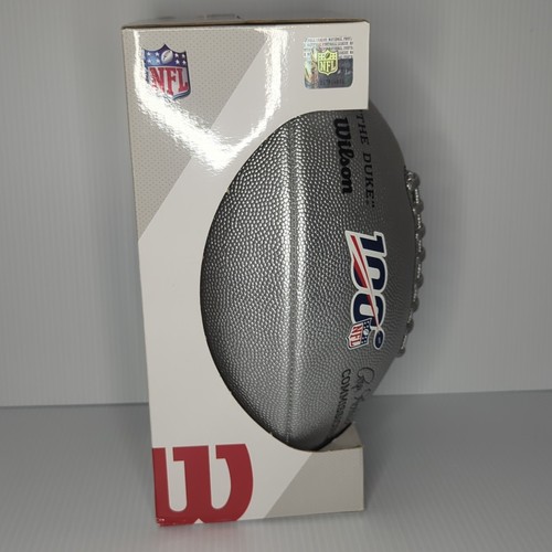 Wilson NFL 100 "The Duke" Replica Metallic Football Official Size New ...