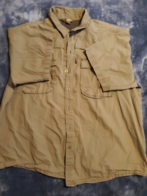 Mens Gander Mountain Fishing Shirt Outdoorsman size 2xl Short Sleeve ...