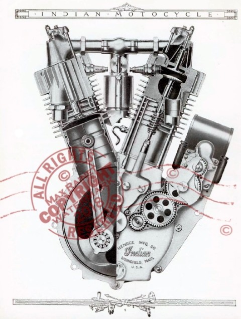 Hendee Mfr Co (1915) Indian Motorcycle Samples CATALOG bike models ...