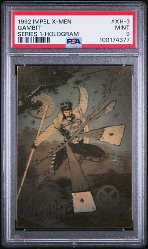 1992 92 Impel Marvel X-Men Gambit Series 1 Jim Lee Hologram #XH-3 PSA 9 ...