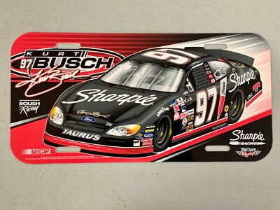*ATU* Busch #97 NASCAR License Plate Sharpie Roush Racing Brand New ...