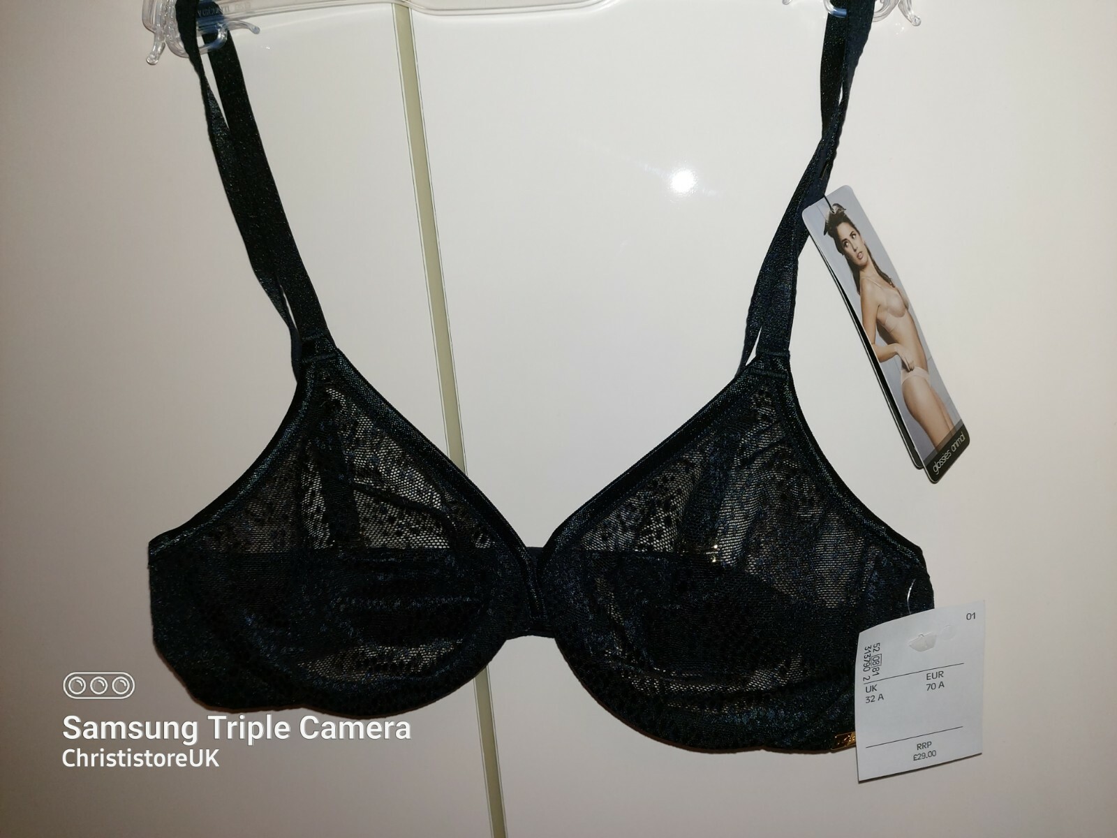 💖New Gossard Glossies Animal Sheer Lace Bra Black 32A / 70A new with ...