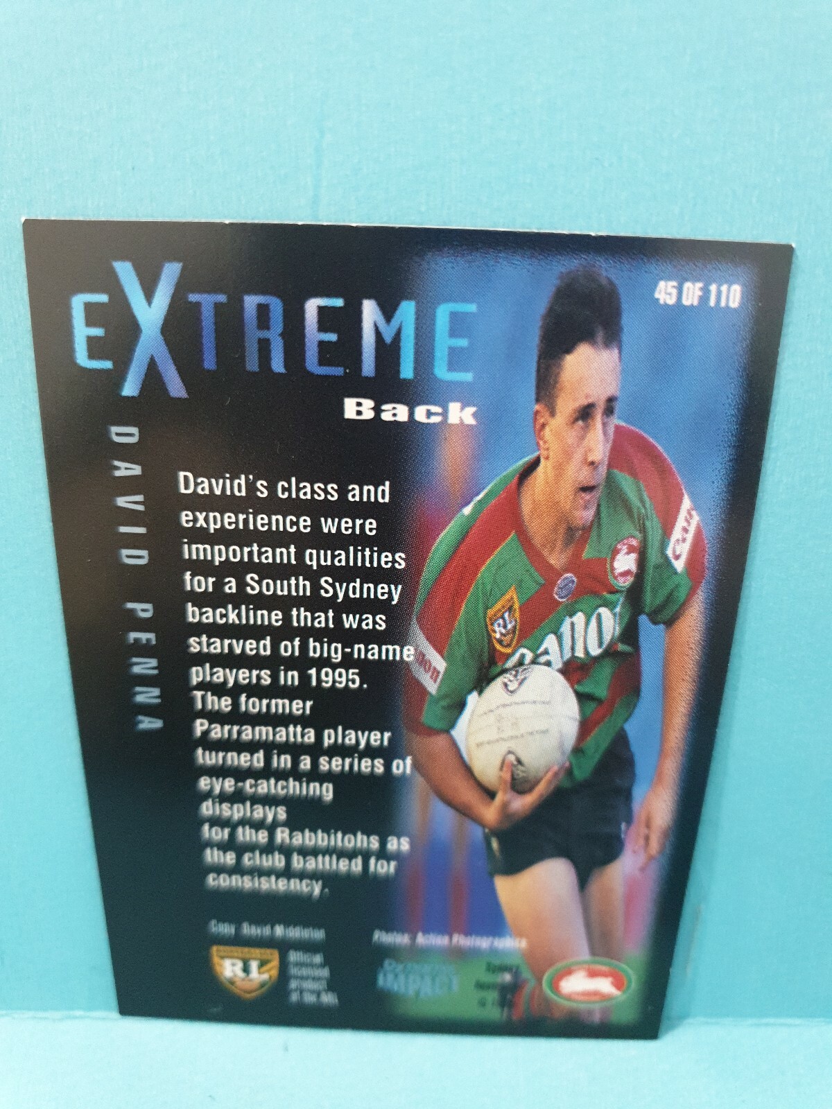 David Penna🏆1995 Windfield Cup Tribute #45 Dynamic eXtreme NRL Card🏆 | eBay