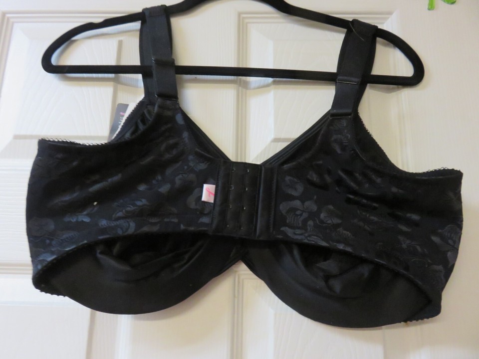 WACOAL BRA SIZE 40DDD STYLE #85567 BLACK THE AWARENESS BRA FULL FIGURE ...