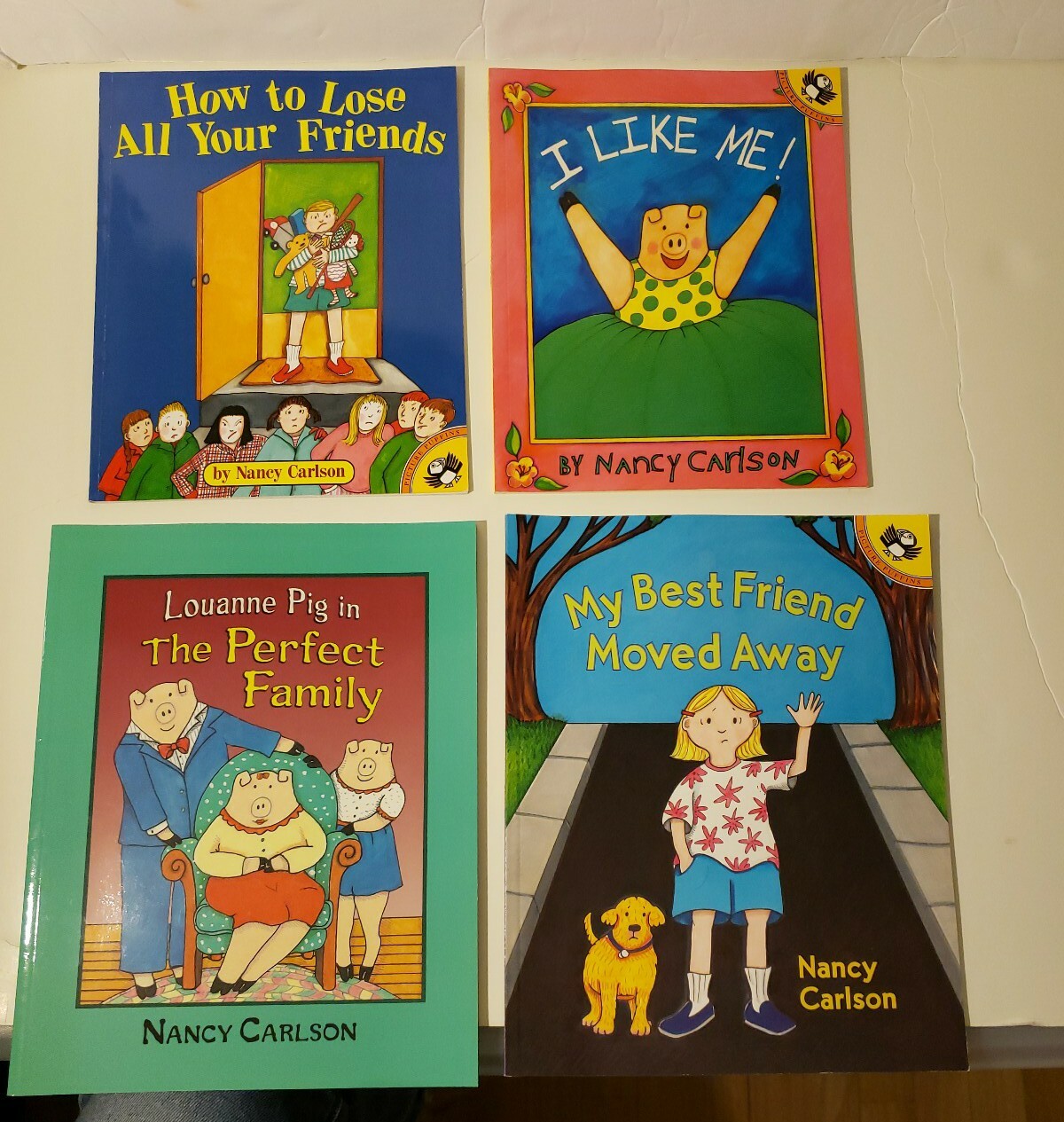 Lot of 4 Children's Picture Books Nancy Carlson I Like Me + teachers ...
