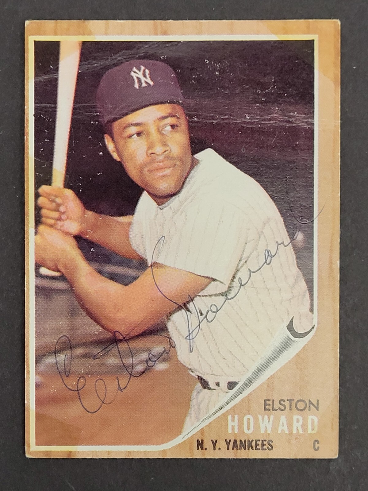 Elston Howard Autographed 1962 Topps #400 Card w/ Beckett LOA | eBay