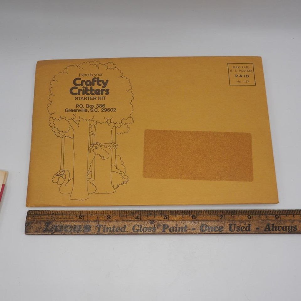 Crafty Critters Starter Kit Patterns Instructions Blueprint | eBay