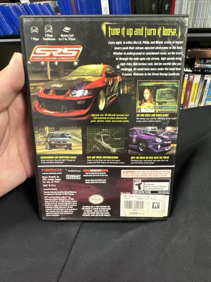SRS: Street Racing Syndicate (Nintendo GameCube, 2004) Tested No Manual ...