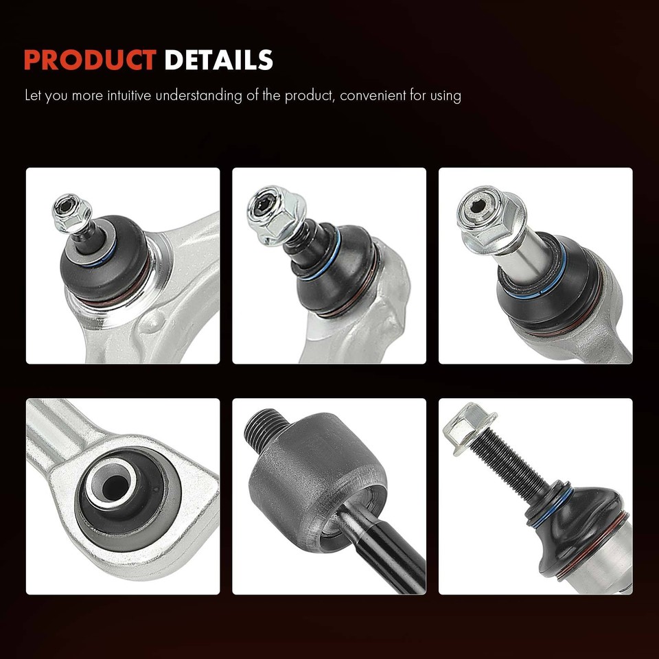 12x Control Arm w/Ball Joint Sway Bar Link for Mercedes-Benz W211 S550 ...