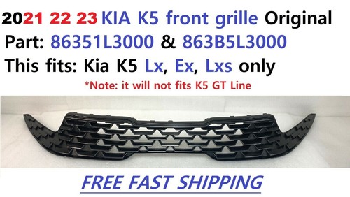 NEW OEM front grille for 2021 22 2023 kia k5 86351L3000 863B5L3000 | eBay