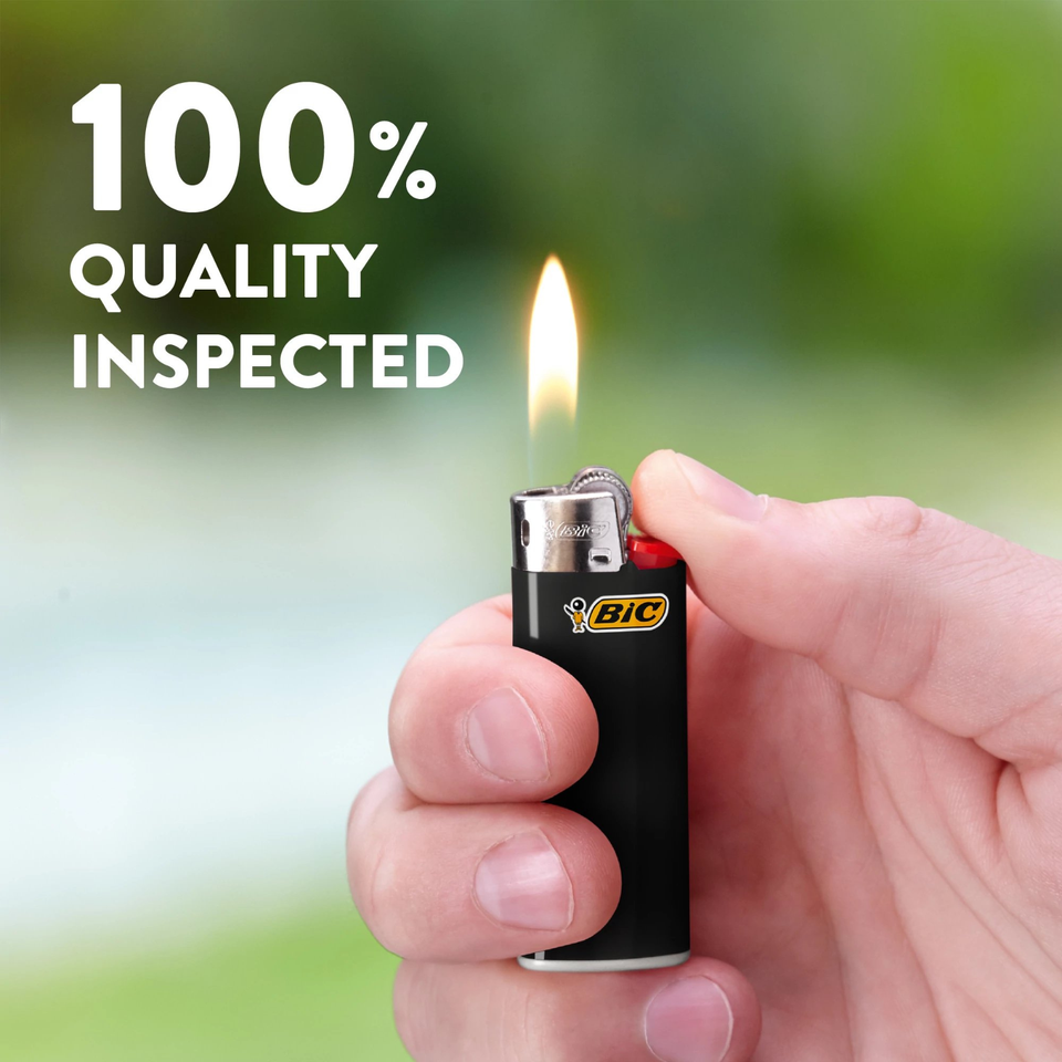 BIC Mini Lighters 7 Pack Compact Reliable Flame in Assorted Colors ...