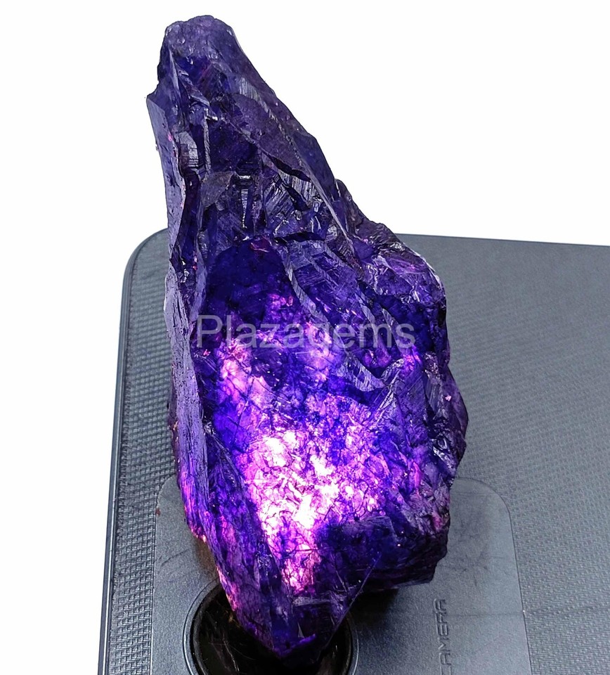 NATURAL EGL CERTIFIED 250-300CT BRAZIL PURPLE AMETHYST ROUGH DYED ...