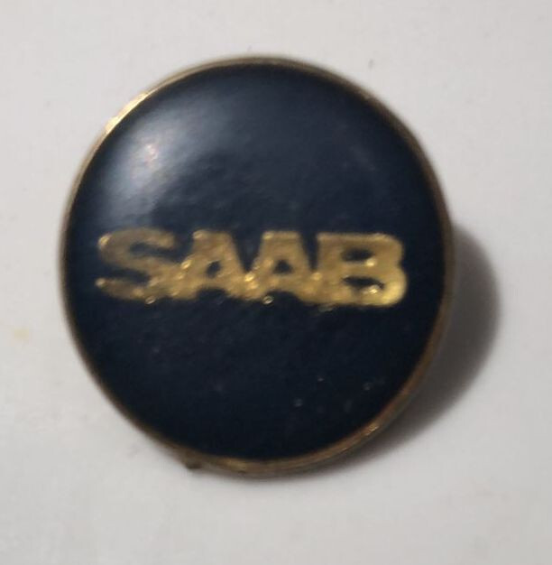 SAAB ROUND PIN WITH LOGO. CAR | eBay