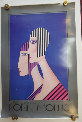 SIGNED ROBIN MORRIS POSTER PRINT SIGNATURE AUTOGRAPH 1983 NICE 36 X 24 ...