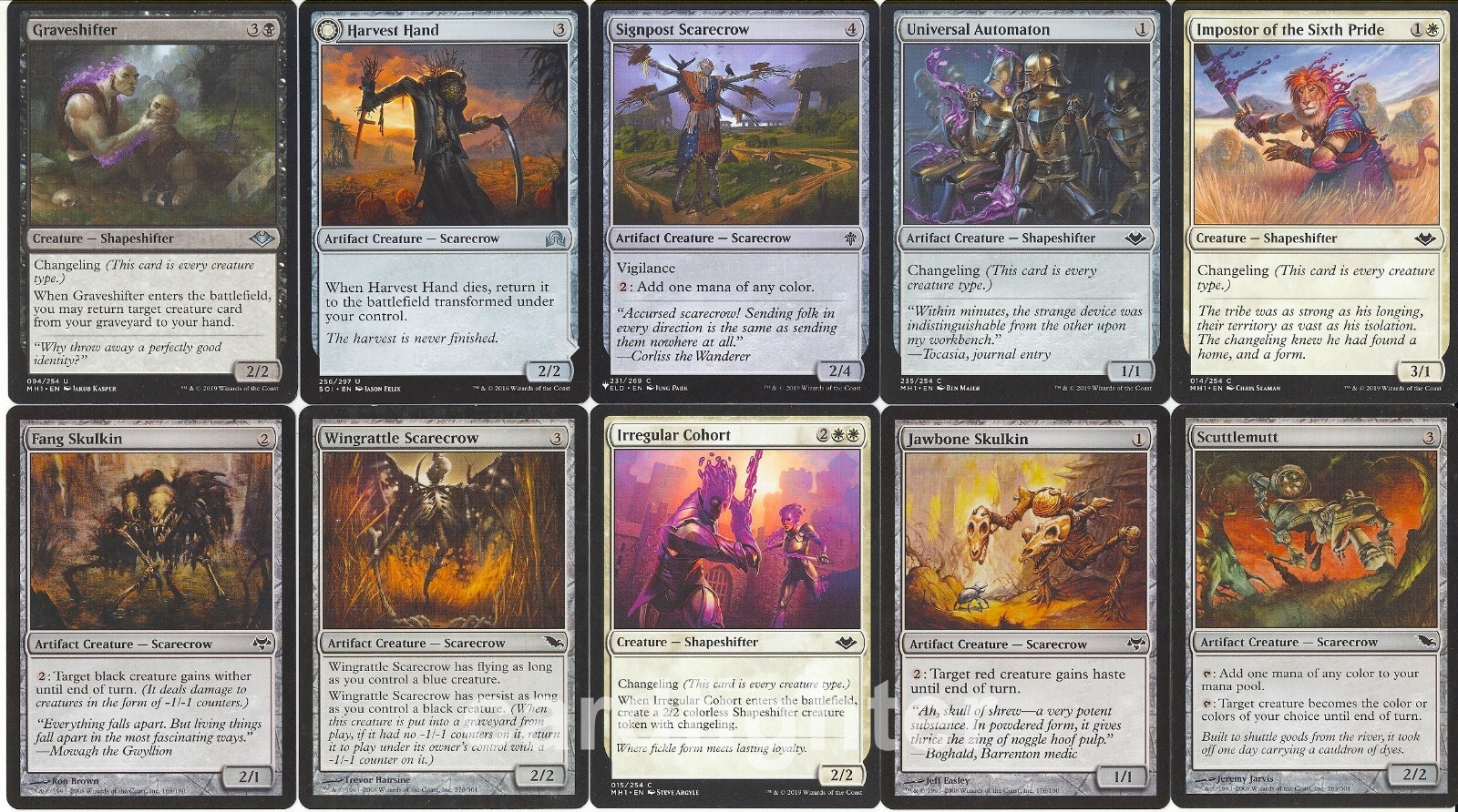 Scarecrow Tribal Commander EDH Deck - Reaper King - Shapeshifter ...
