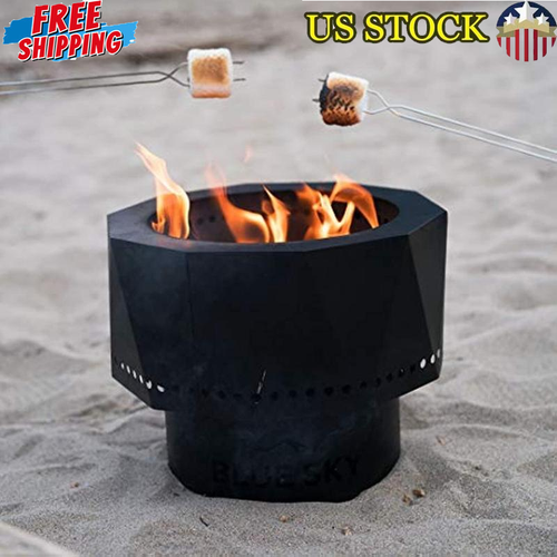 Portable Smokeless Fire Pit Compact Design Camping Tailgating Outdoors ...