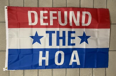 Defund The HOA Flag FREE SHIP Home Owners Assoc Suburbs Fun Fake News ...