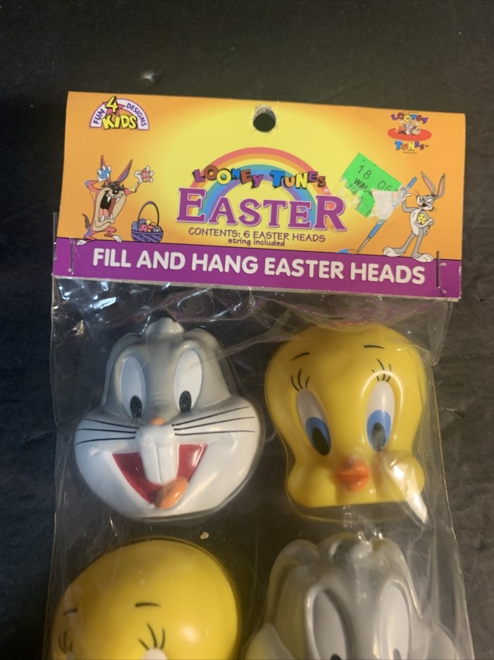NEW 1997 LOONEY TUNES BUGS BUNNY TWEETY BIRD 6 FILL AND HANG EASTER ...