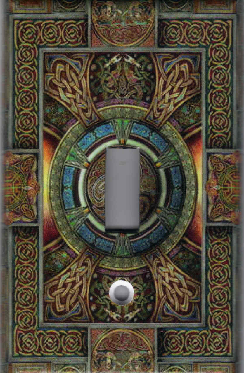 CELTIC KNOT TILE IMAGE HOME DECOR LIGHT SWITCH PLATES AND OUTLETS | eBay